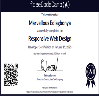 Marvellous Ediagbonya | Website Developer